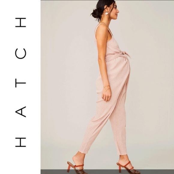 Hatch | Pants & Jumpsuits | Hatch The Wraparound Jumpsuit In Iris ...